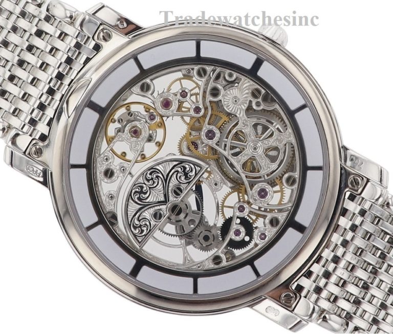 Patek Philippe Calatrava 5180/1G Mens Skeleton Automatic White Gold ...