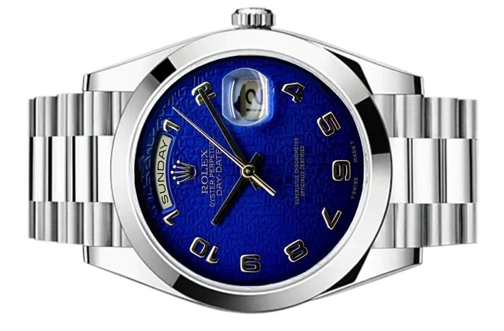 Rolex Presidential Blue Jubilee 118209 - Trade Watches Inc.